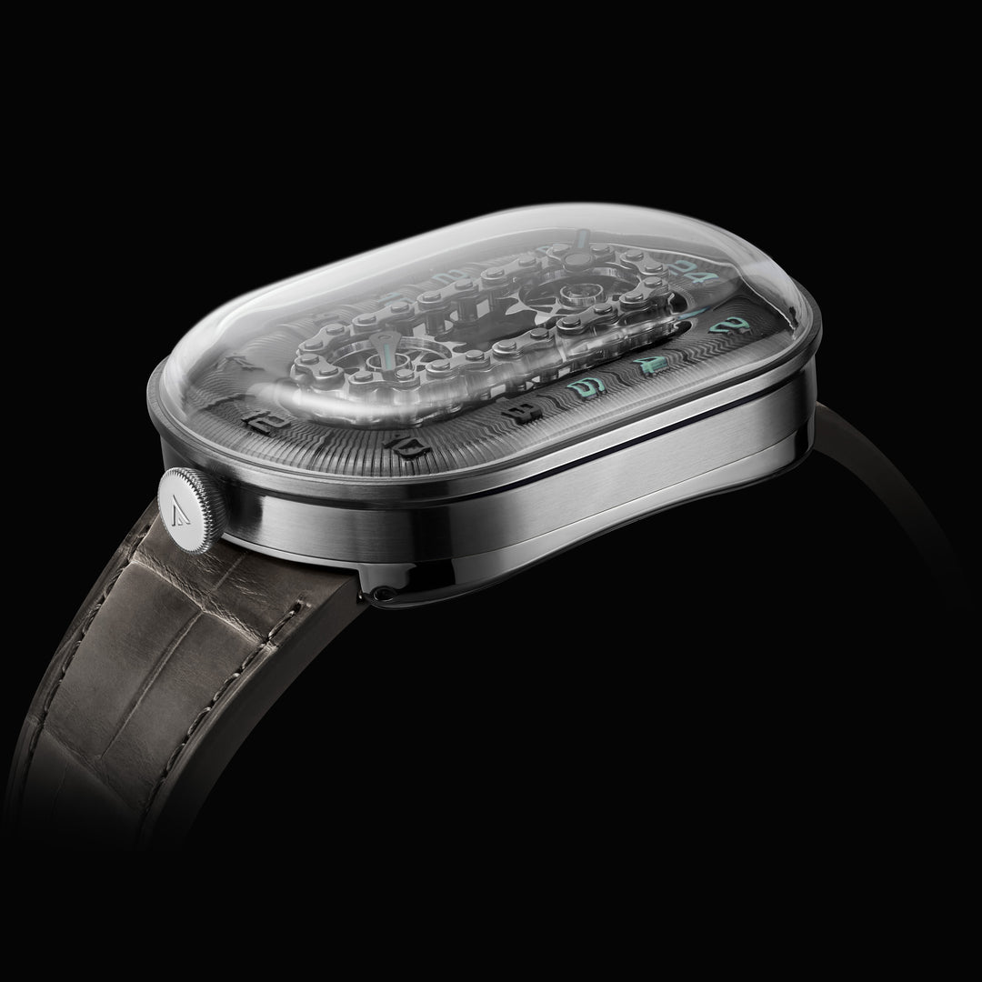 Chain of Time Cobalt Grey – ANGLES WATCHES